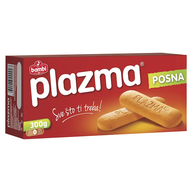 Keks Plazma posni 300g