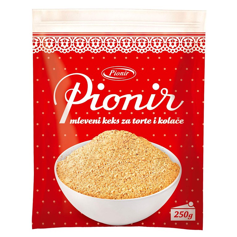 Keks mleveni 250g Pionir