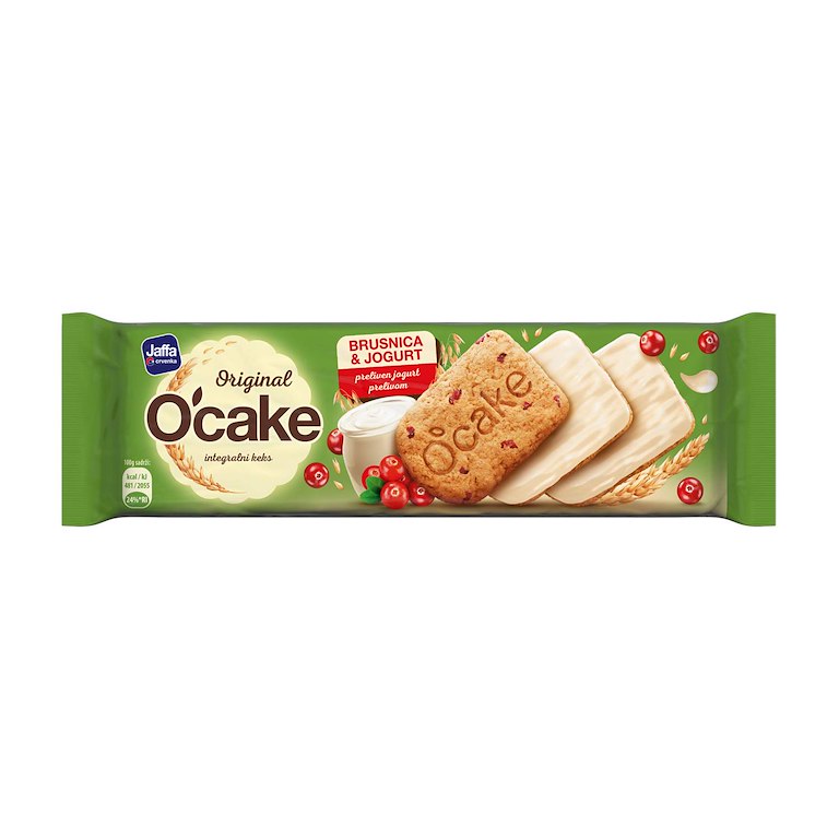Keks O'Cake brusnica sa jogurtnim prelivom 152g O'Cake
