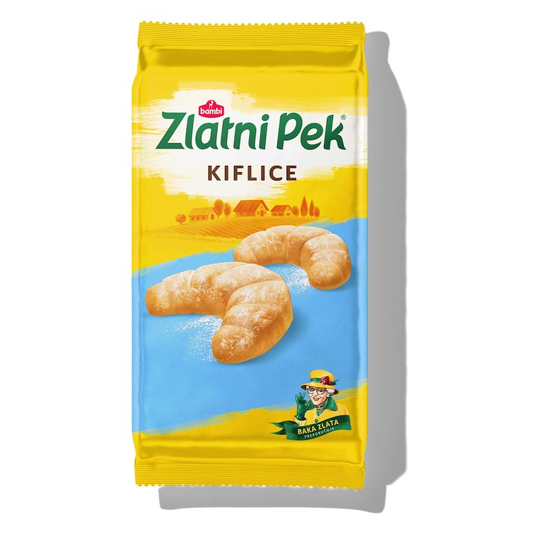 Cajno pecivo kiflice 172g Zlatni Pek