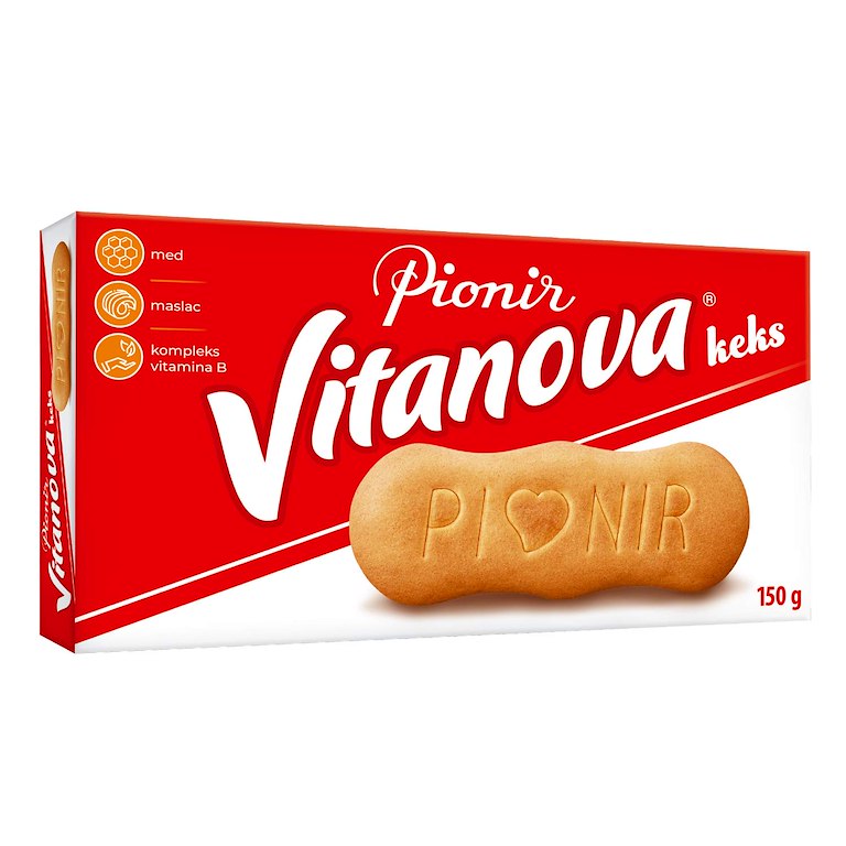 Keks Vitanova 150g Pionir
