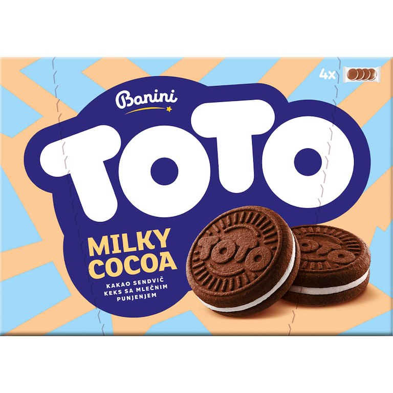 Keks Toto Milk 195g