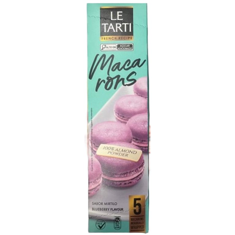Biskvit makarons borovnica 60g Le Tarti