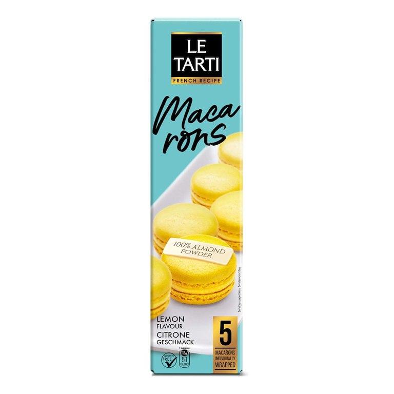 Biskvit makarons limun 60g Le Tarti