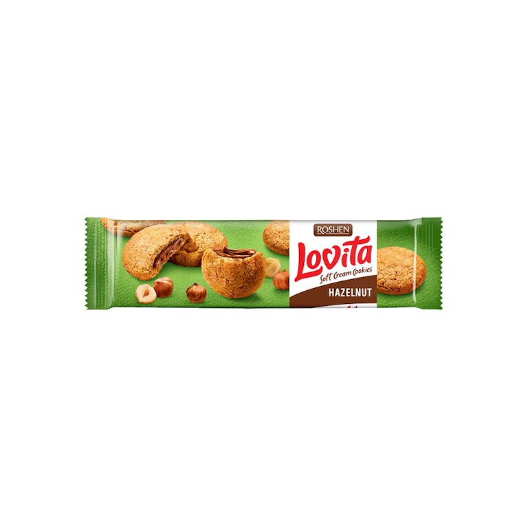 Keks Lovita lešnik krem 127g Roshen
