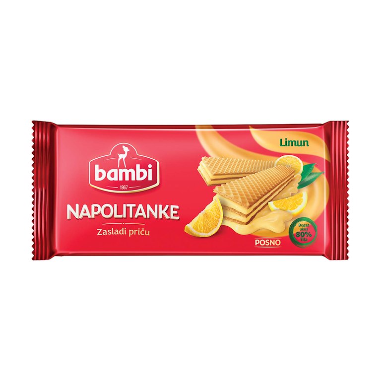 Vafl limun 185g Bambi