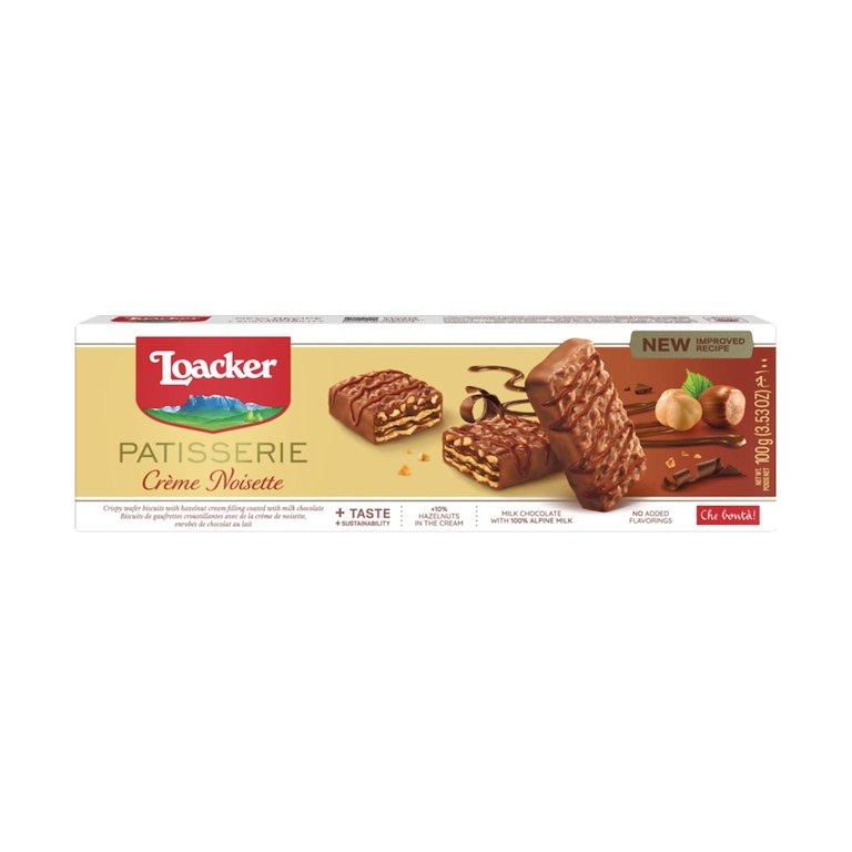 Vafl lešnik 100g Loacker
