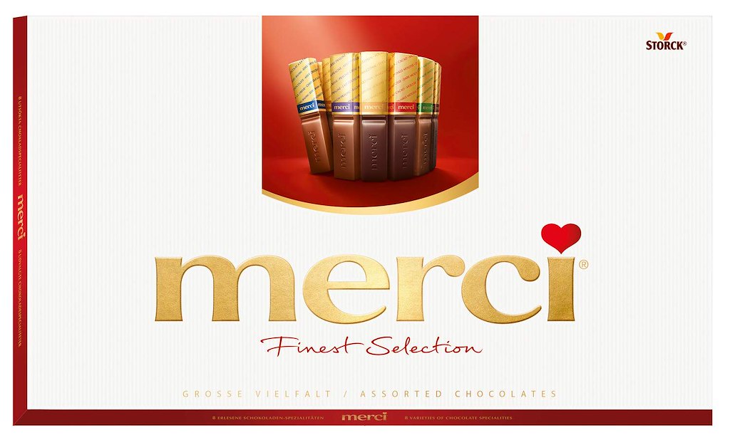 Bombonjera Grosse 400g Merci