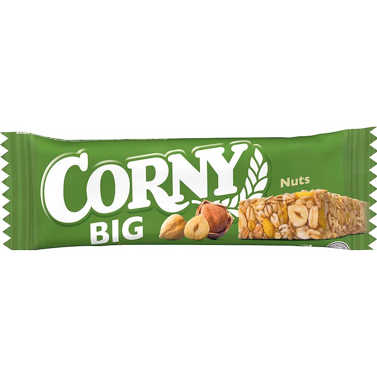 Bar extra big lešnik 50g Corny