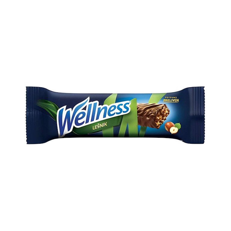 Bar lešnik kakao 35g Wellness