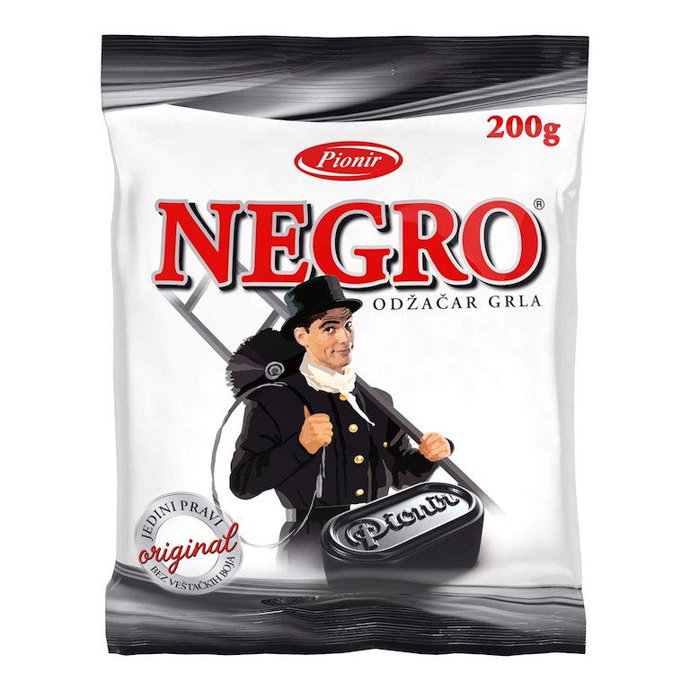 Bombone Negro 200g Pionir