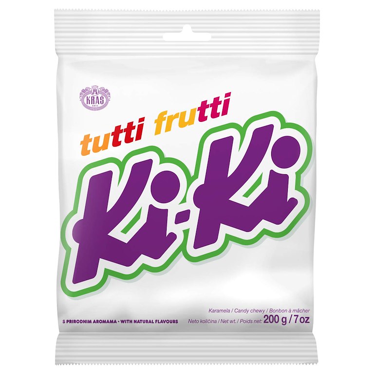 Bombone Kiki tutti frutti 200g Kraš