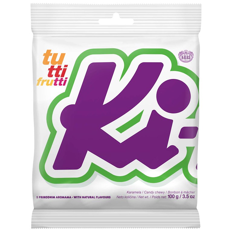Bombone Kiki tutti frutti 100g Kraš