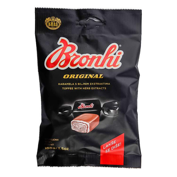 Bombone Bronhi karamela sa biljnim ekstraktima 100g Kraš