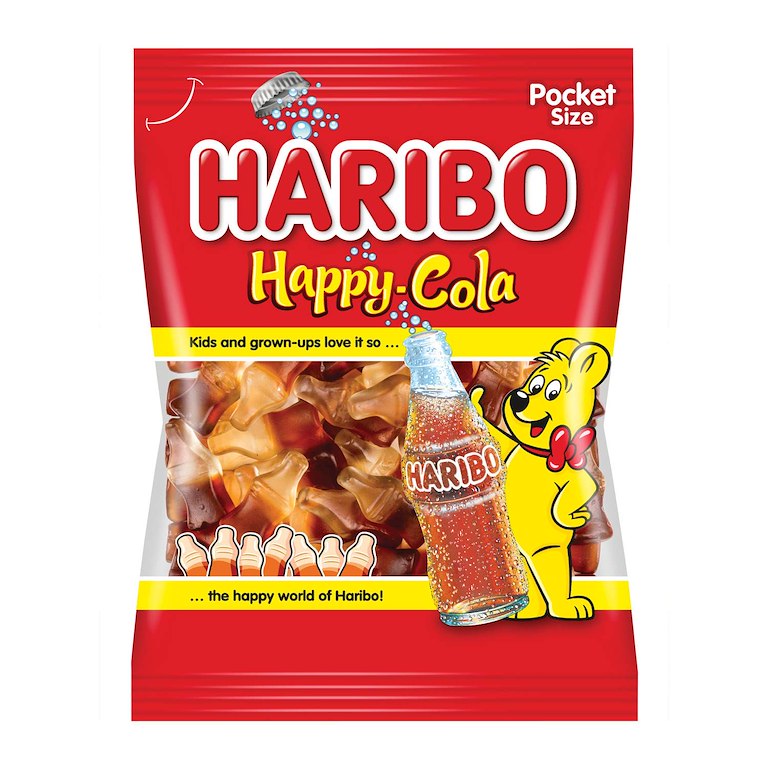 Bombone gumene Happy Cola 100g Haribo