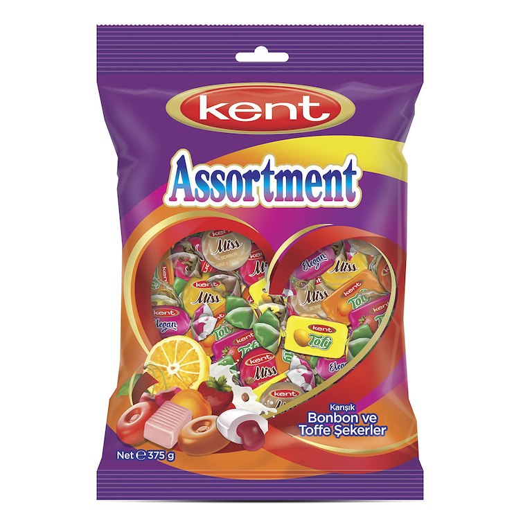 Bombone Assortment mekane i tvrde 375g Kent