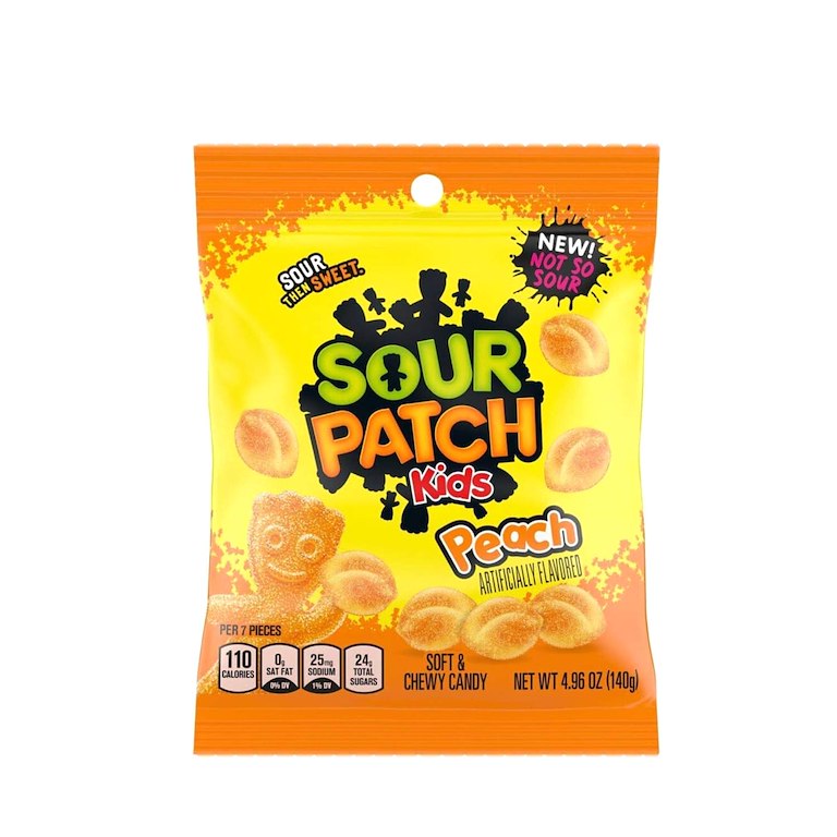 Bombone gumene Sour Patch breskva 80g Kent