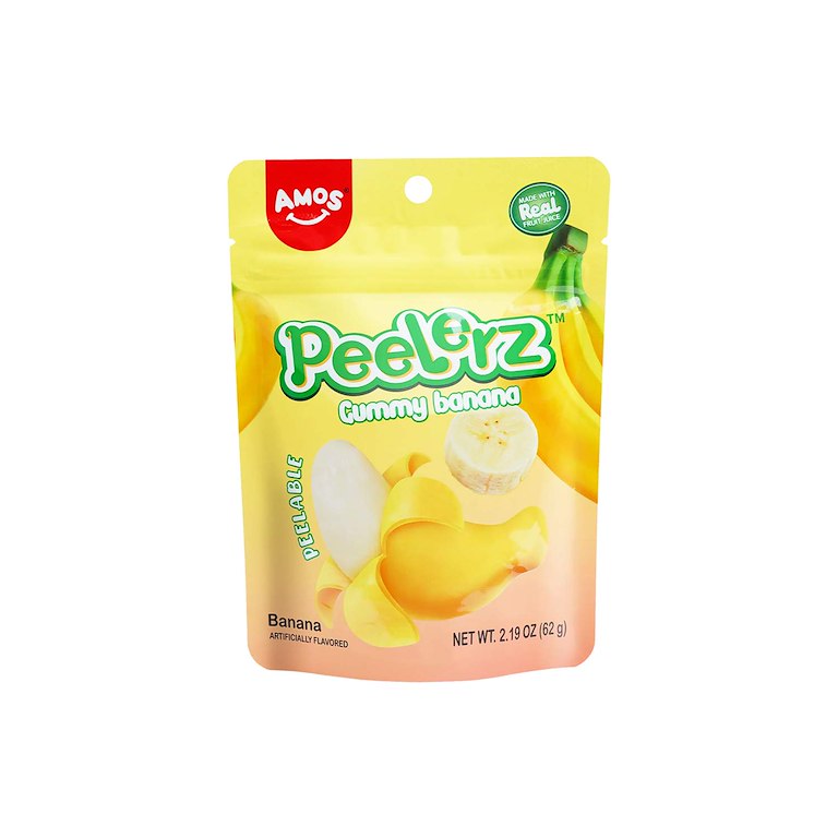 Bombone gumene Peelerz banana 65g Amos