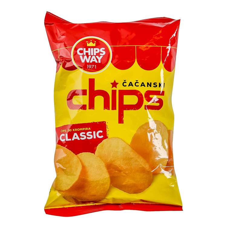 Čips čačanski classic 90g Chips Way