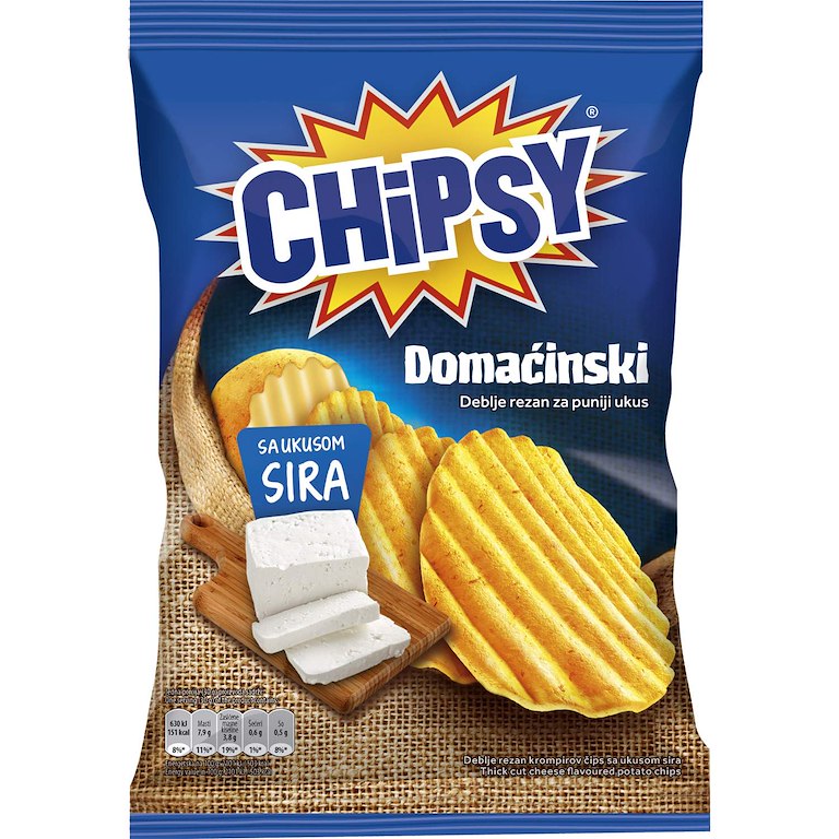 Čips domaćinski feta 60g Chipsy