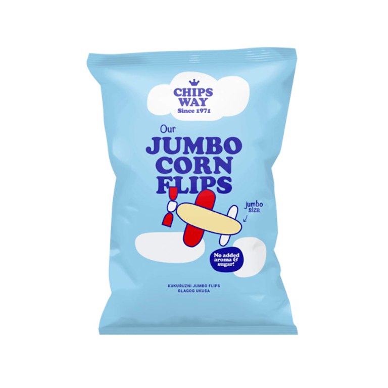Flips Čačanski jumbo classic 80g Chips Way