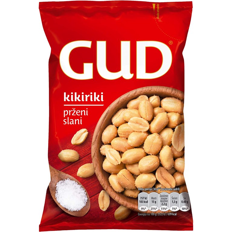 Kikiriki prženi slani 80g Gud