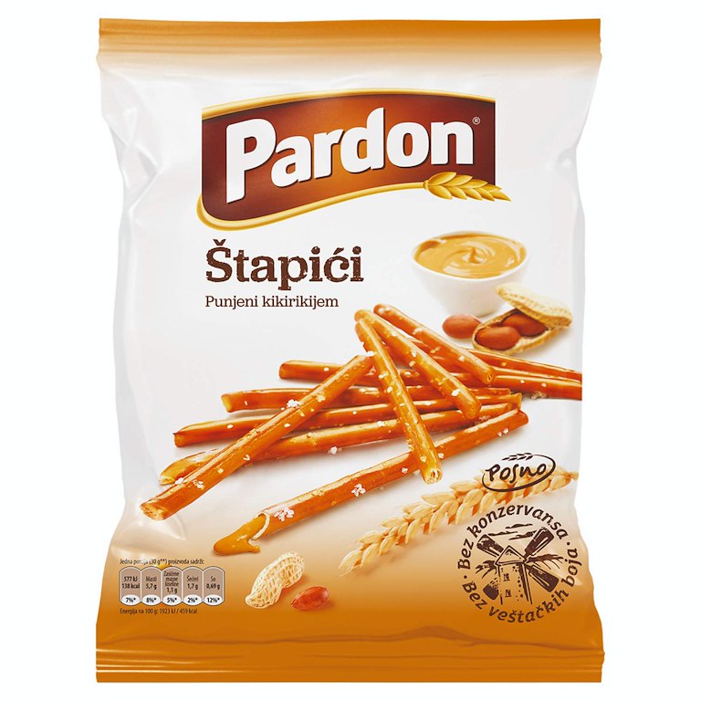 Štapići kikiriki 210g Pardon