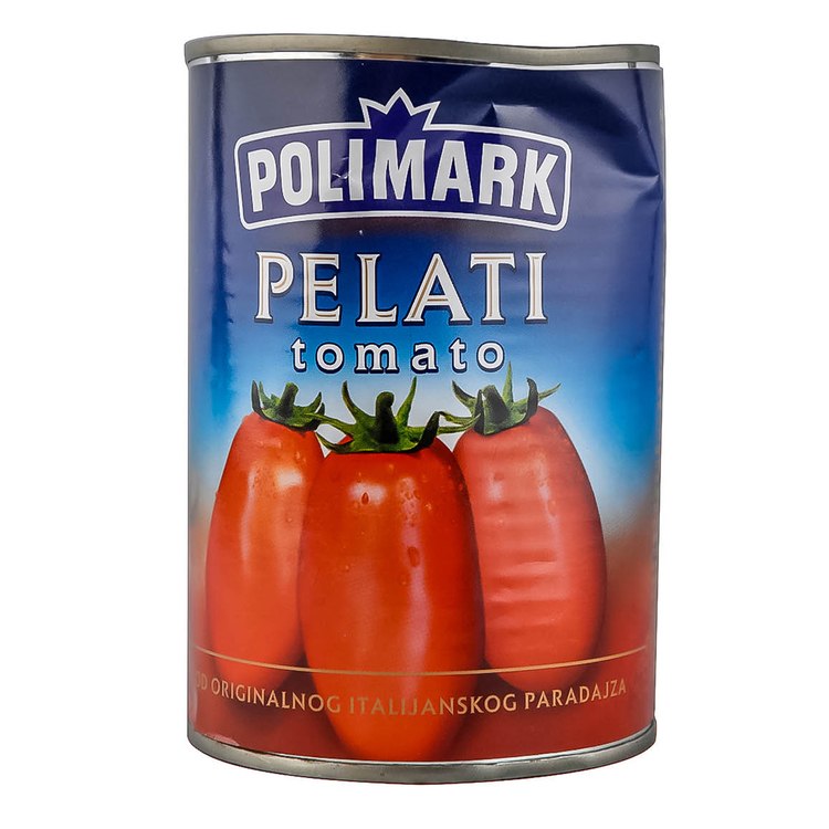 Paradajz pelat konzerva 400g Polimark