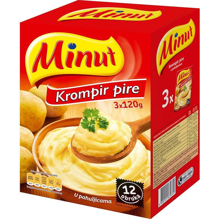 Krompir pire 3x120g Minute