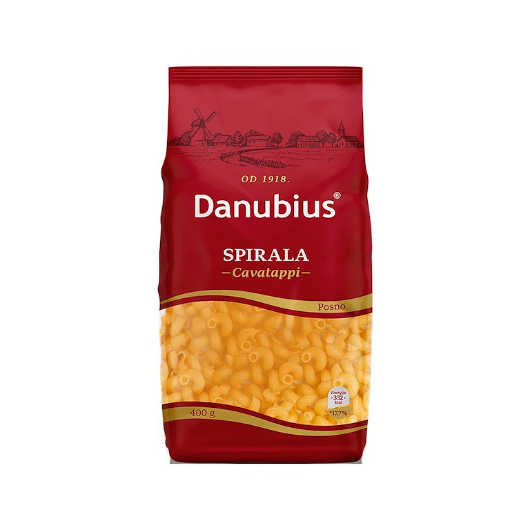 Testenina spirala 400g Danubius