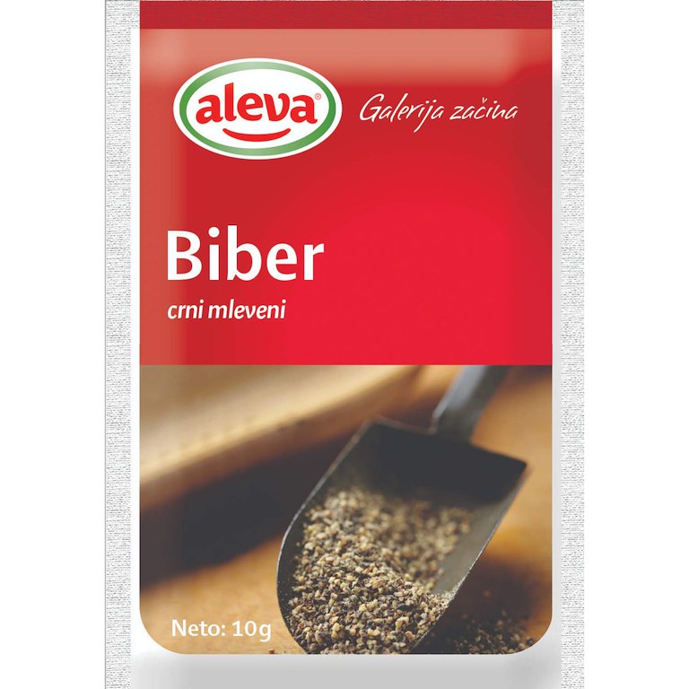 Biber crni mleveni 10g Aleva