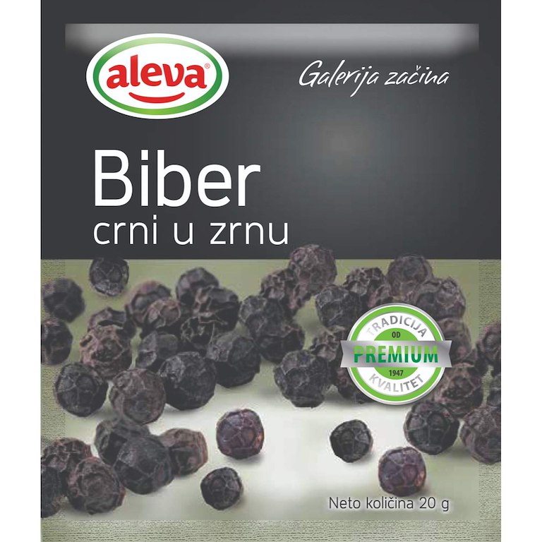Biber crni u zrnu 20g Aleva