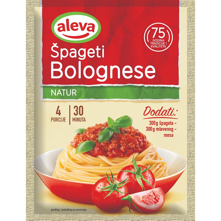 Dodatak za špagete bolonjeze 52g Aleva