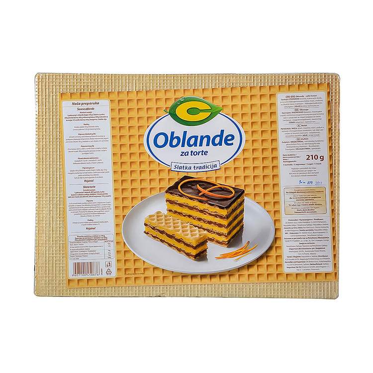 Oblande za torte slatka tradicija 210g C