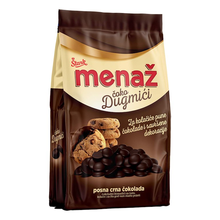 Ukrasi za kolače drops crni 120g Menaž