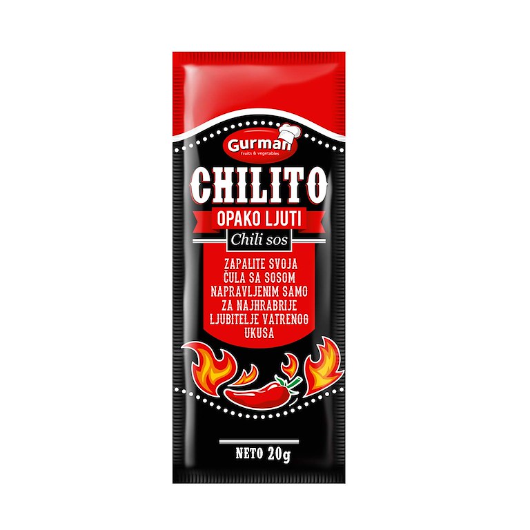 Sos čili Chilito opako ljuti 20g Gurman