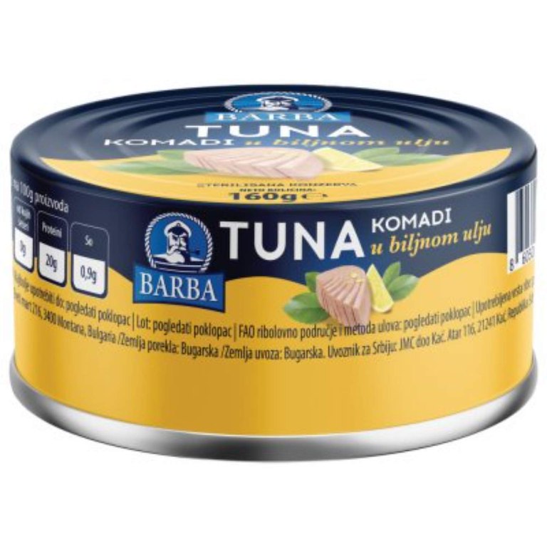 Tunjevina komadi u ulju 160g Barba