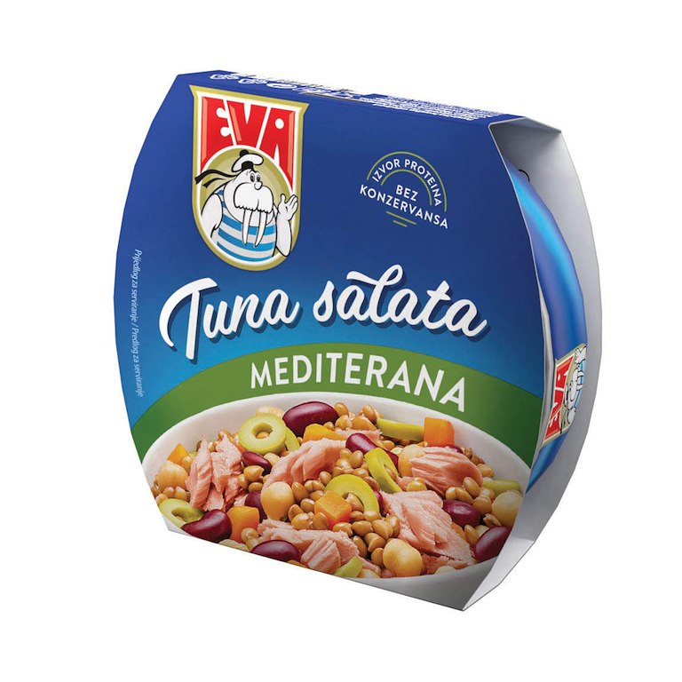 Salata tuna mediteranska 160g Eva