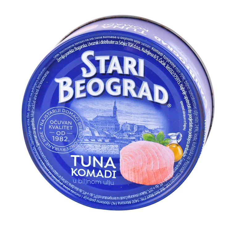 Tunjevina komadi u biljnom ulju 160g Stari Beograd