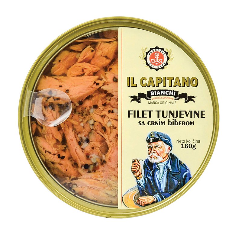 Tunjevina fileti sa crnim biberom 160g Il Capitano
