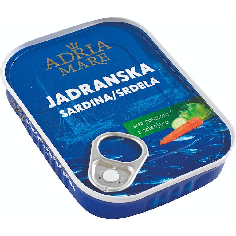 Sardina jadranska sa povrćem u sosu 105g Adria Mare