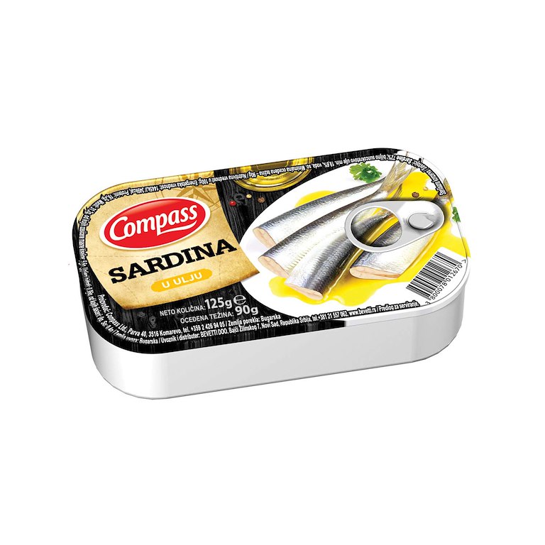 Sardina u ulju 125g Compass