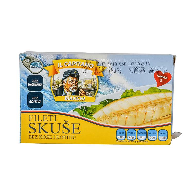 Skuša fileti u ulju 115g Il Capitano