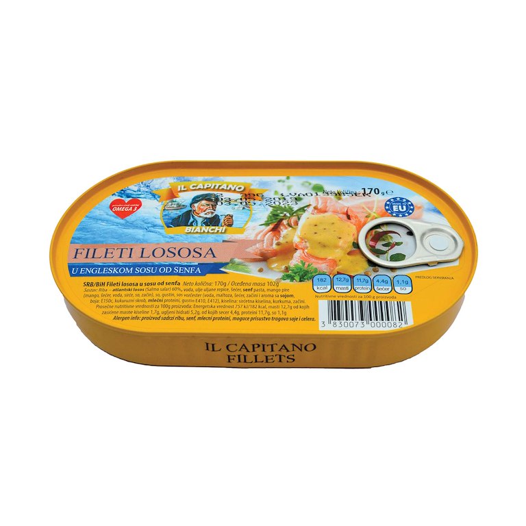 Losos u sosu od senfa 170g Il Capitano