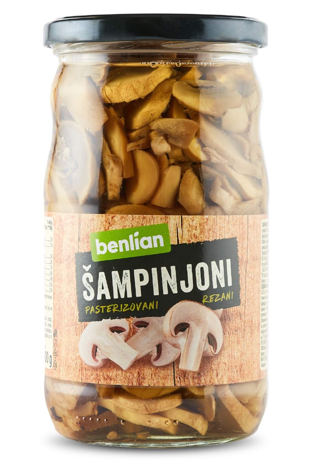 Šampinjoni rezani 690g Benlian Food