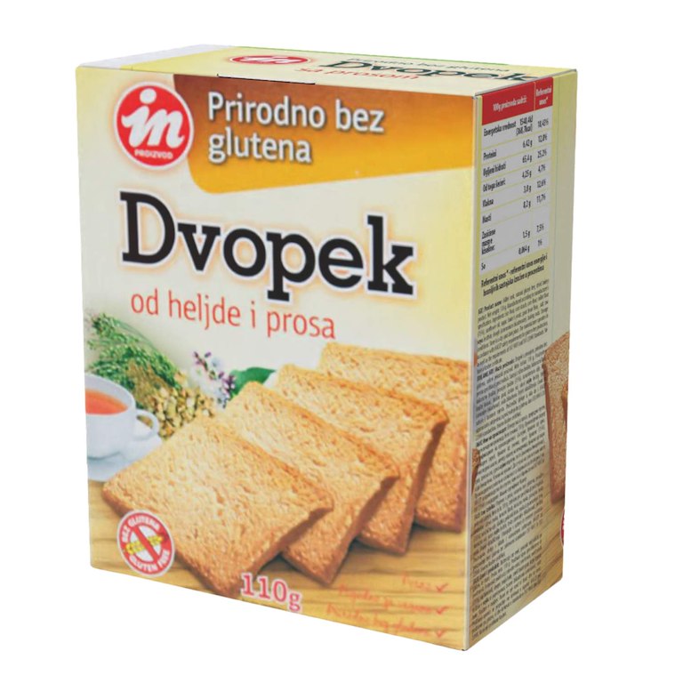 Dvopek bezglutenski heljda 110g In
