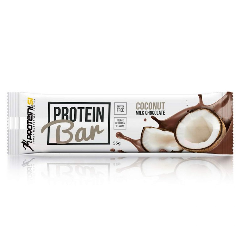 Protein bar kokos i mlečna čokolada 55g Proteini Si