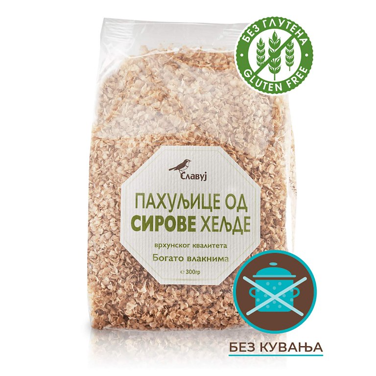 Pahuljice od sirove heljde bez glutena 300g Slavuj