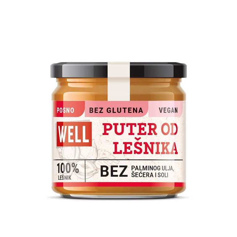 Namaz puter od lešnika 180g Well