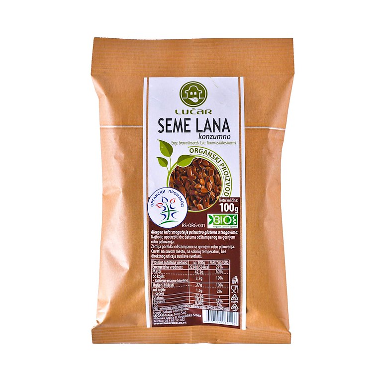Lan konzumni organski 100g Lučar